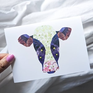 Farm Animal Blank Note Cards, Horse Card, Pig Card, Chicken Card, Duck ...