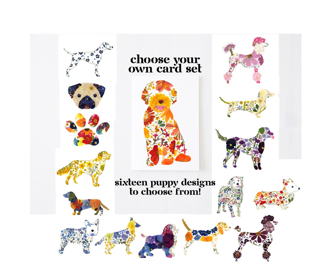 Puppy Card Pack, Dog Stationary, Personalized Dog Note Cards, Dog Owner ...