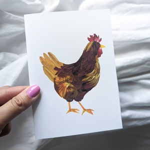 Farm Animal Blank Note Cards, Horse Card, Pig Card, Chicken Card, Duck ...