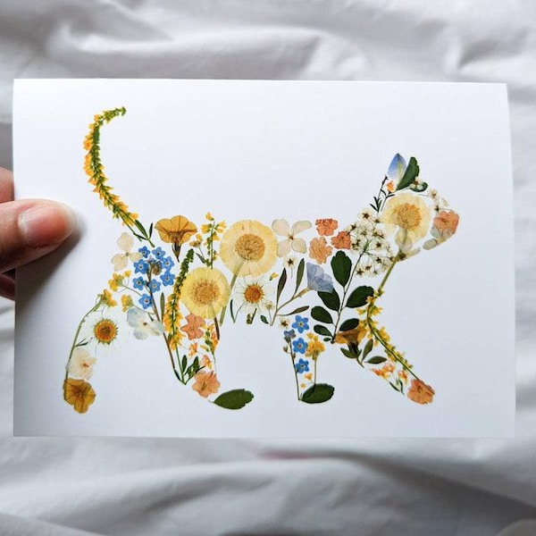 Cute Cat Card - Etsy