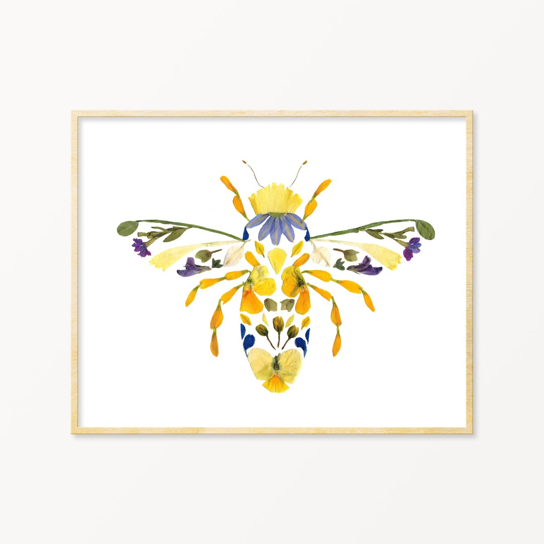 Bee Art Print | Save the Bees | Bee Themed Gift | Queen Bee Art | Honey ...