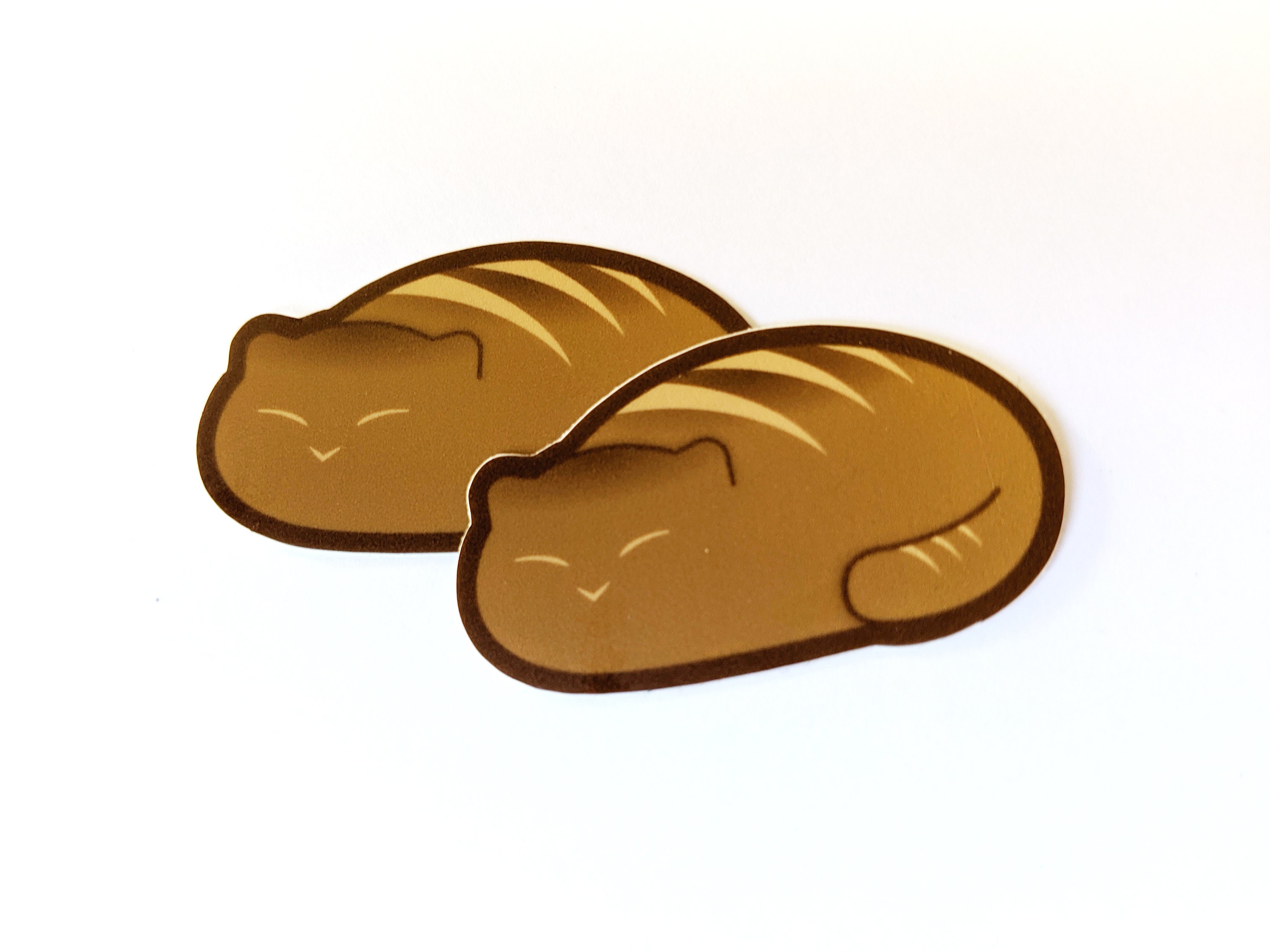 Cat Bread Vinyl Sticker - Etsy