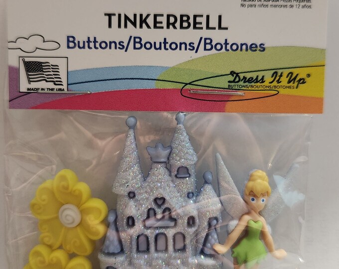 Tinkerbell Castle Button / Embellishments - Etsy