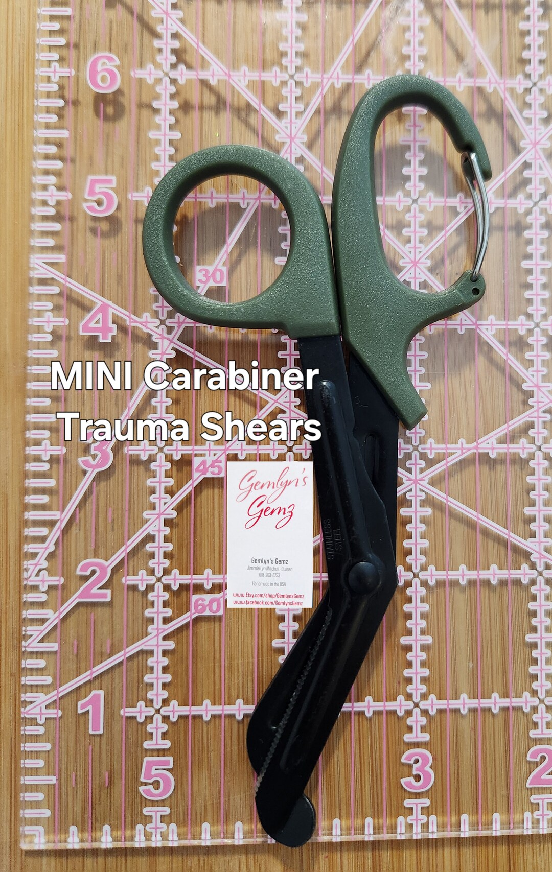 Mini Carabiner Trauma Shear Medical Bandage Shears 6 Inches Length ...