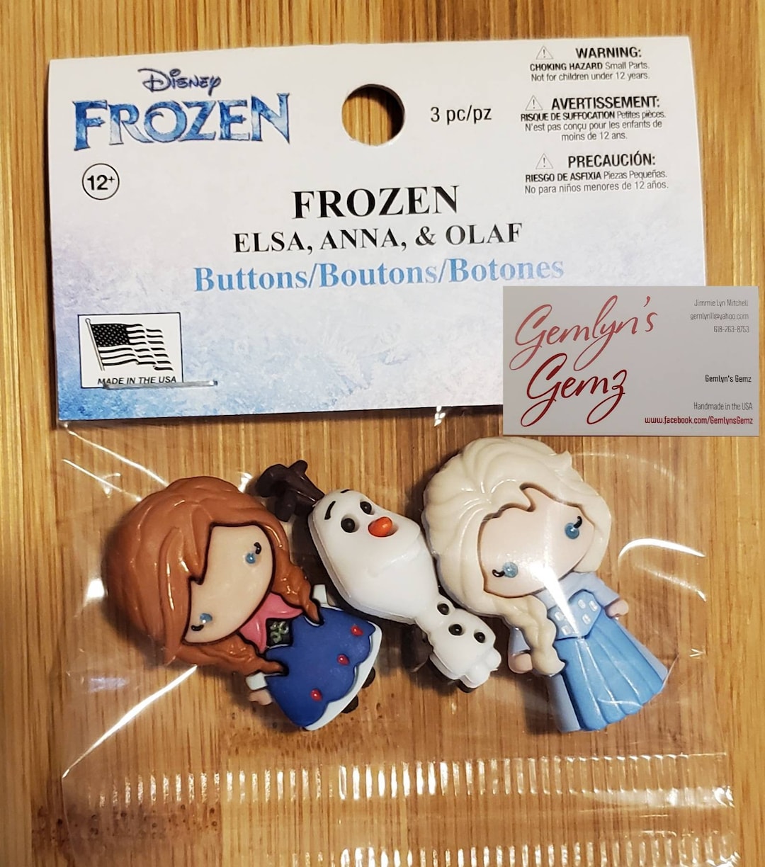 Frozen Button / Embellishments - Etsy