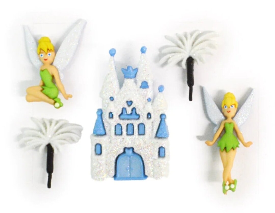 Tinkerbell Castle Button / Embellishments - Etsy