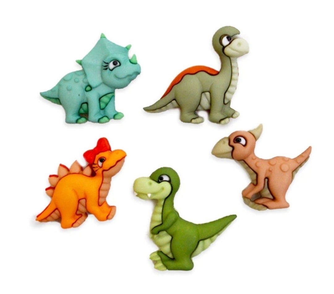 Stomp Chomp Roar Button / Embellishments - Etsy