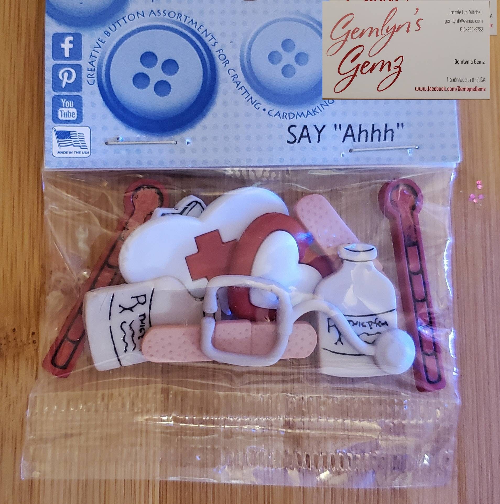 Say Ahh Medical Nurse Doctor Button / Embellishments - Etsy