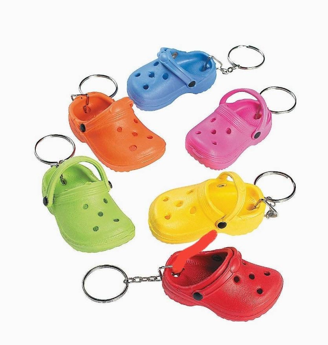 SEVEN Total Mini Croc Shoe Keychains OR One Single. - Etsy