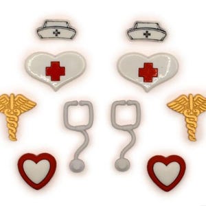 Say Ahh Medical Nurse Doctor Button / Embellishments - Etsy