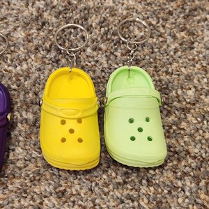 SEVEN Total Mini Croc Shoe Keychains OR One Single. - Etsy