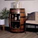 Refurbished Whiskey Barrel Open Display Cabinet - Etsy