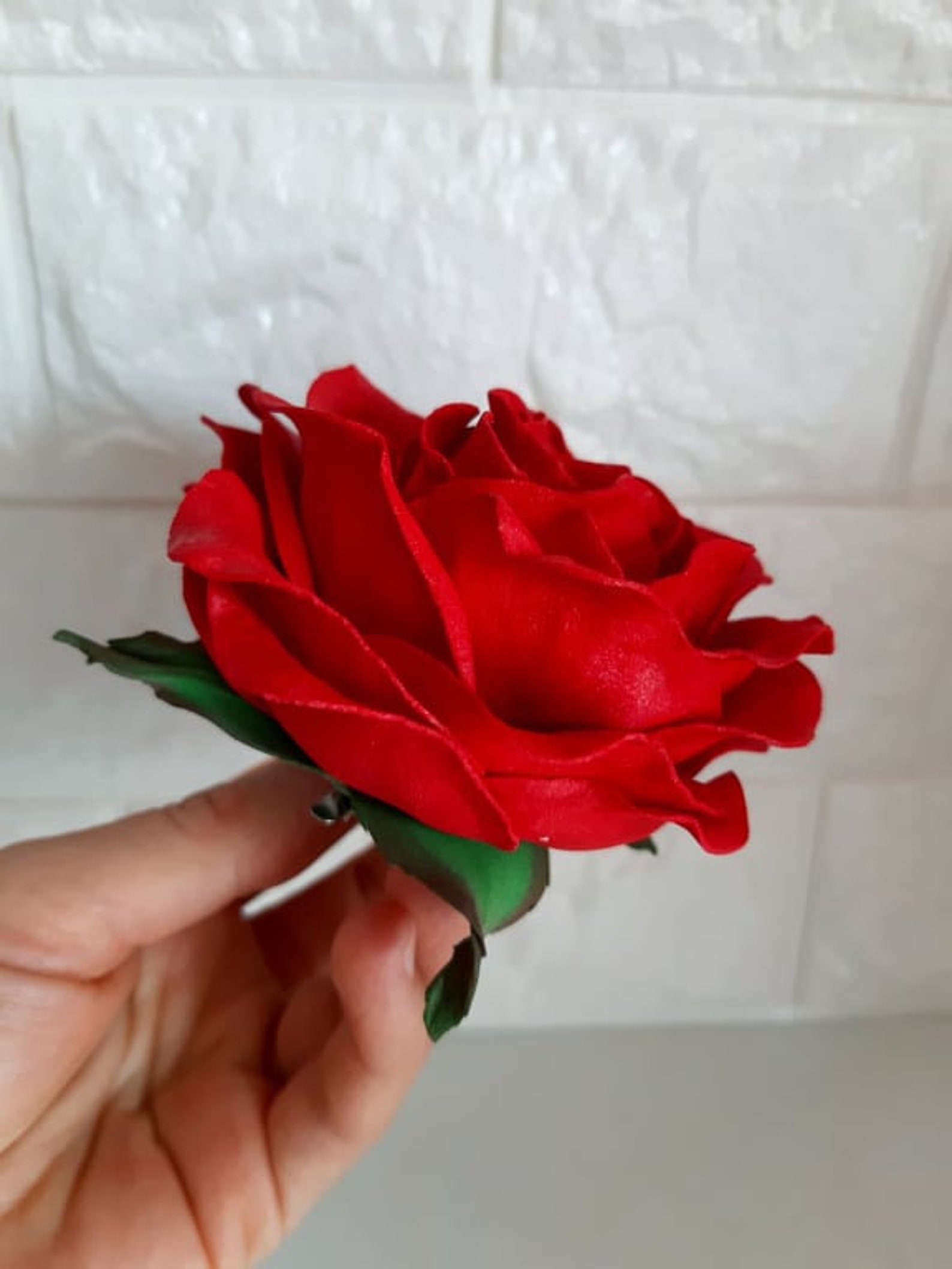 Rose Hair Clip, Flower Hair Clip for Bride, Wedding Hair Flower,red ...