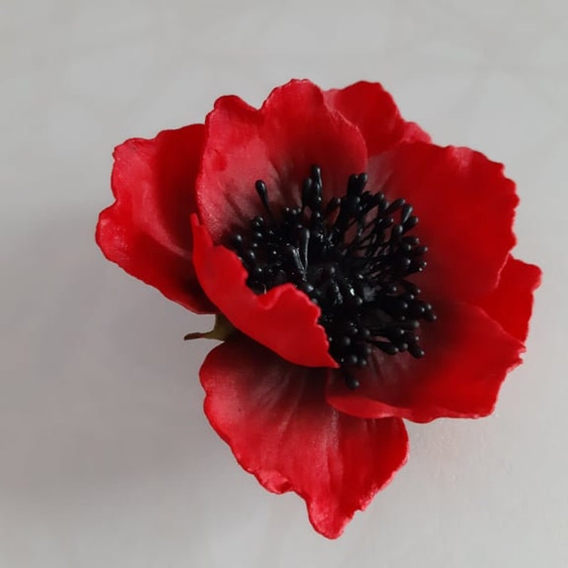 Red Hair Flower - Etsy