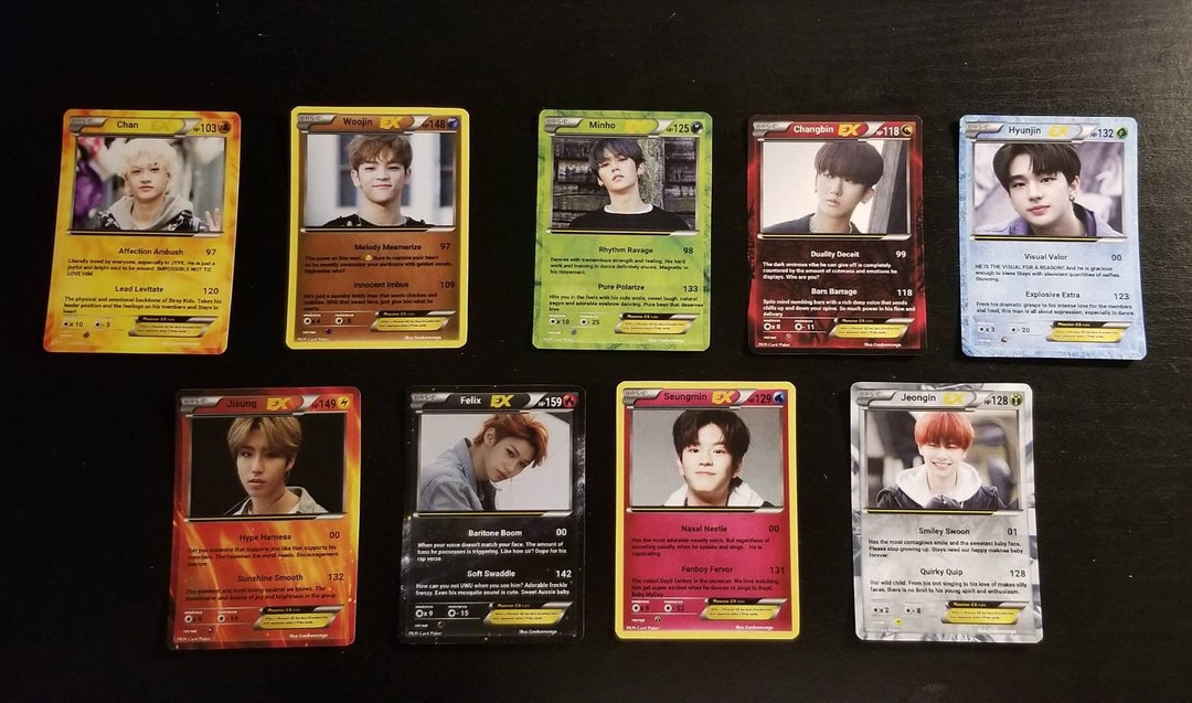 Stray Kids Pokémon Cards - Etsy