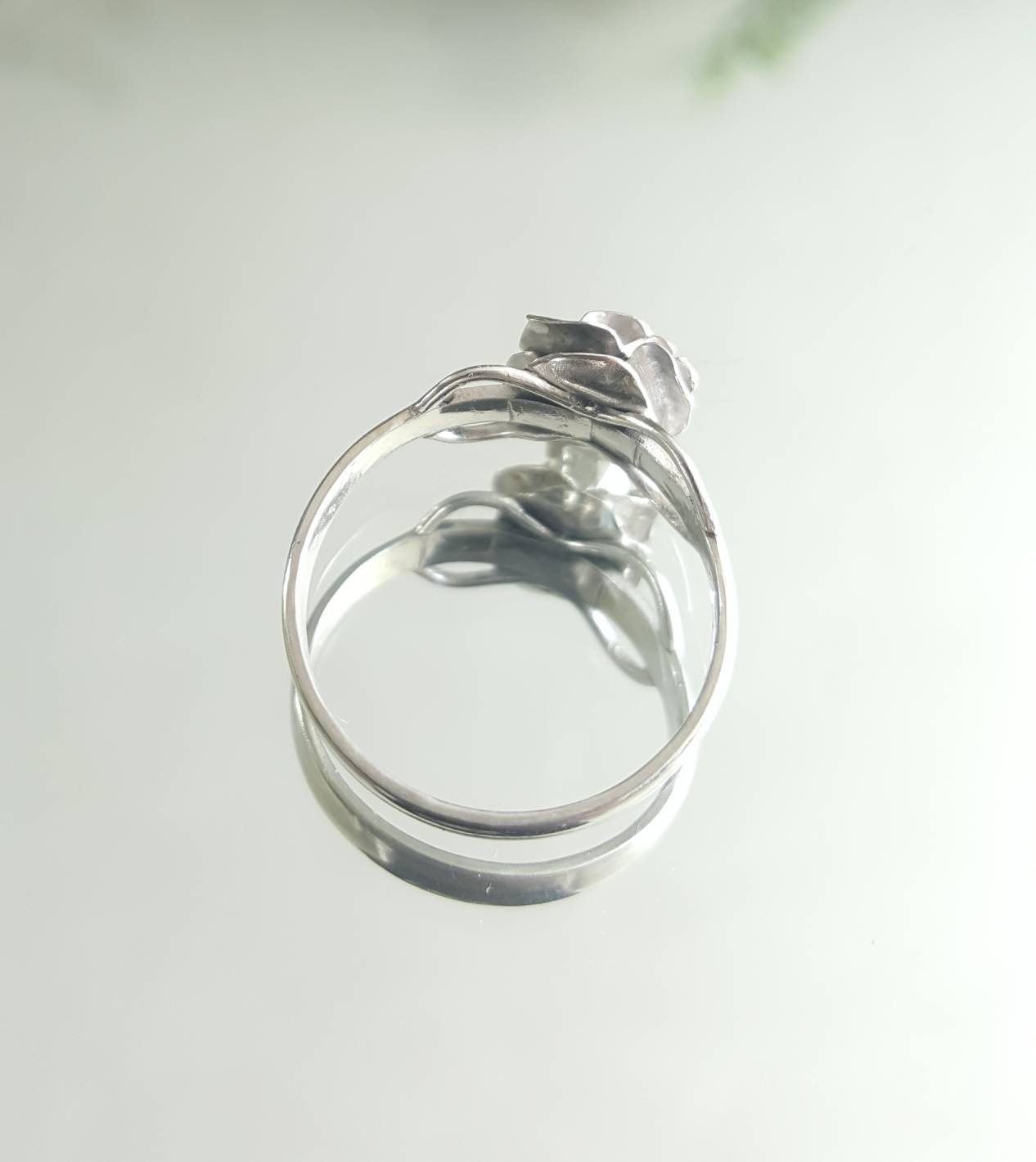 Sterling Silver Rosette Ring - Etsy
