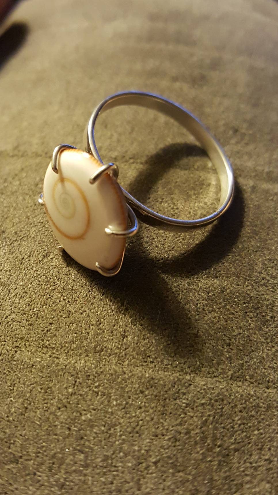 Shiva Shell Sterling Silver Ring - Etsy