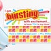 Bursting With Excitement Bag Topper, DIGITAL EDITABLE DOWNLOAD, Back to ...