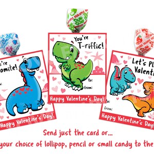 Dinosaur Valentine, INSTANT EDITABLE DOWNLOAD, Kids Dinosaur Valentines ...