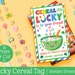 Lucky Charm Tag, INSTANT EDITABLE DOWNLOAD, St. Patricks Day Tag, You ...