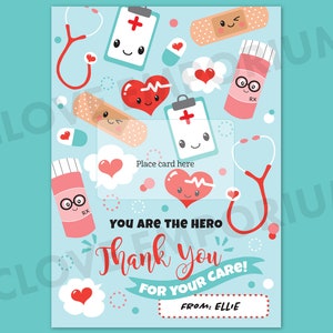 Healthcare Workers Gift Card Holder, DIGITAL EDITABLE DOWNLOAD, First ...