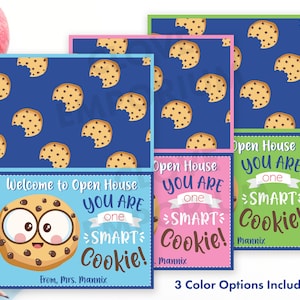 You Are One Smart Cookie, DIGITAL EDITABLE DOWNLOAD, School Open House ...