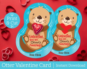 Koala Valentines Day Cards INSTANT EDITABLE DOWNLOAD | Etsy