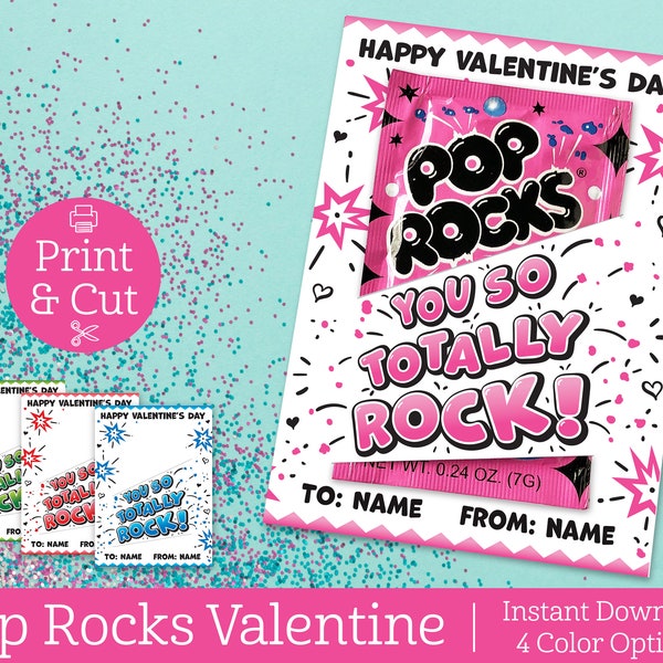 You Rock Valentine - Etsy