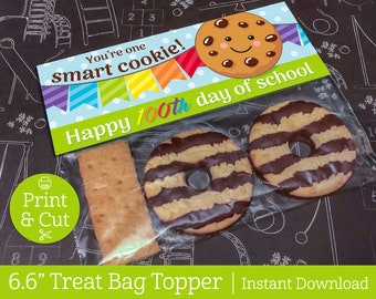 100th Day of School Smarty INSTANT EDITABLE DOWNLOAD 100 | Etsy