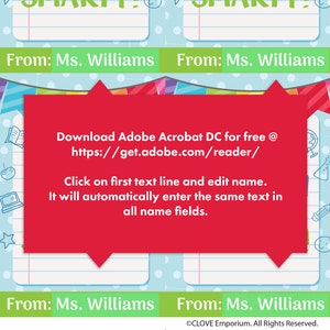 1000th Day of School Smarty, INSTANT EDITABLE DOWNLOAD, 1000 Days ...