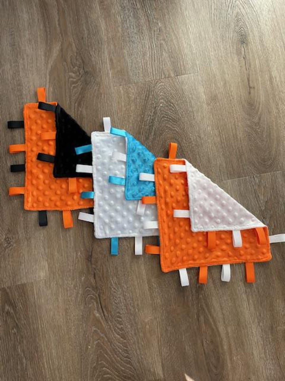 Bundle of Ribbon Blankets, Baby Blankets, Lovey, Lovey Blankets, Minky ...