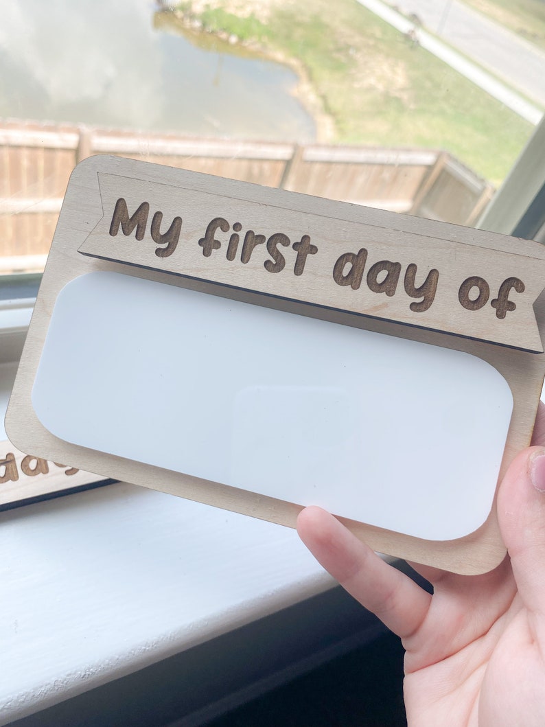 Interchangeable “first Day Of” “last Day Of” Sign / Back to School Sign ...