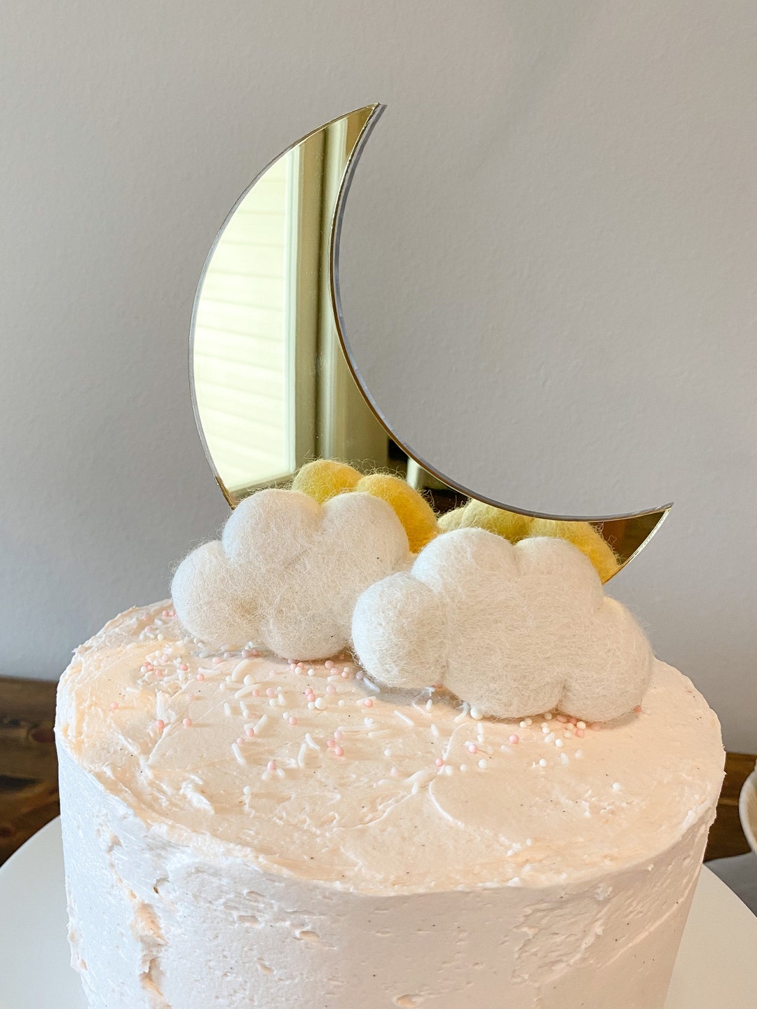 Moon Caketopper / to the Moon Birthday Party Caketopper - Etsy