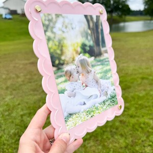 Scalloped Acrylic Picture Frame - Etsy