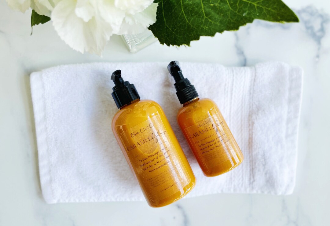 Caramel Glaze Shimmery Body Oil Serum - Etsy
