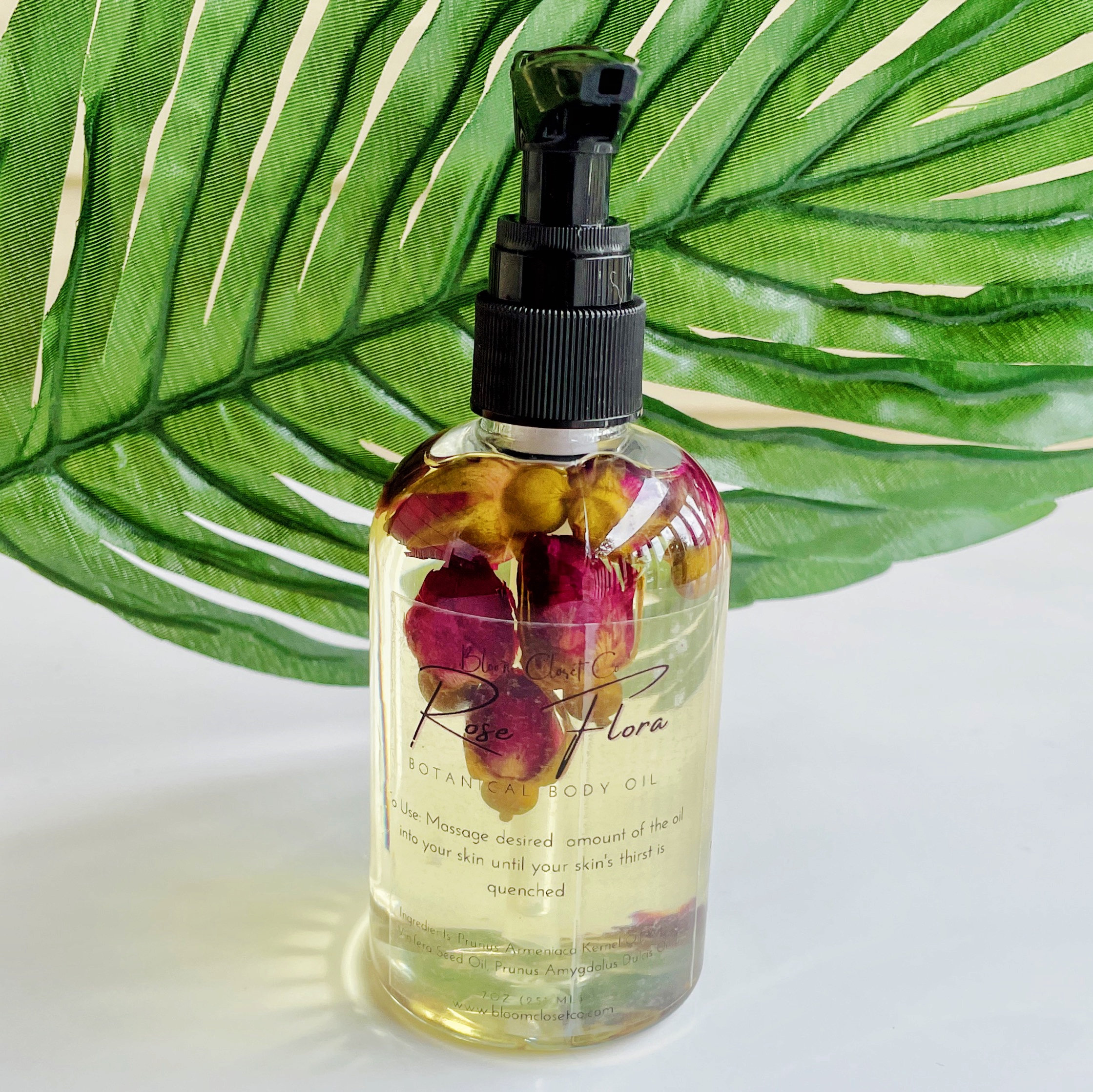 4oz Hydrating Botanical Body Oil Rose and Jasmine Rose - Etsy