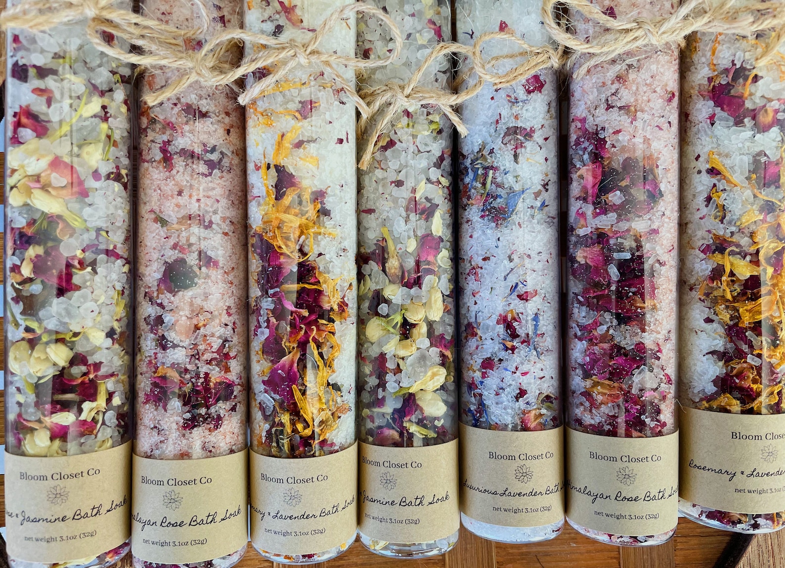 Large Test Tube Bath Salts - Bulk Test Tube Bath Salt - Rose and ...