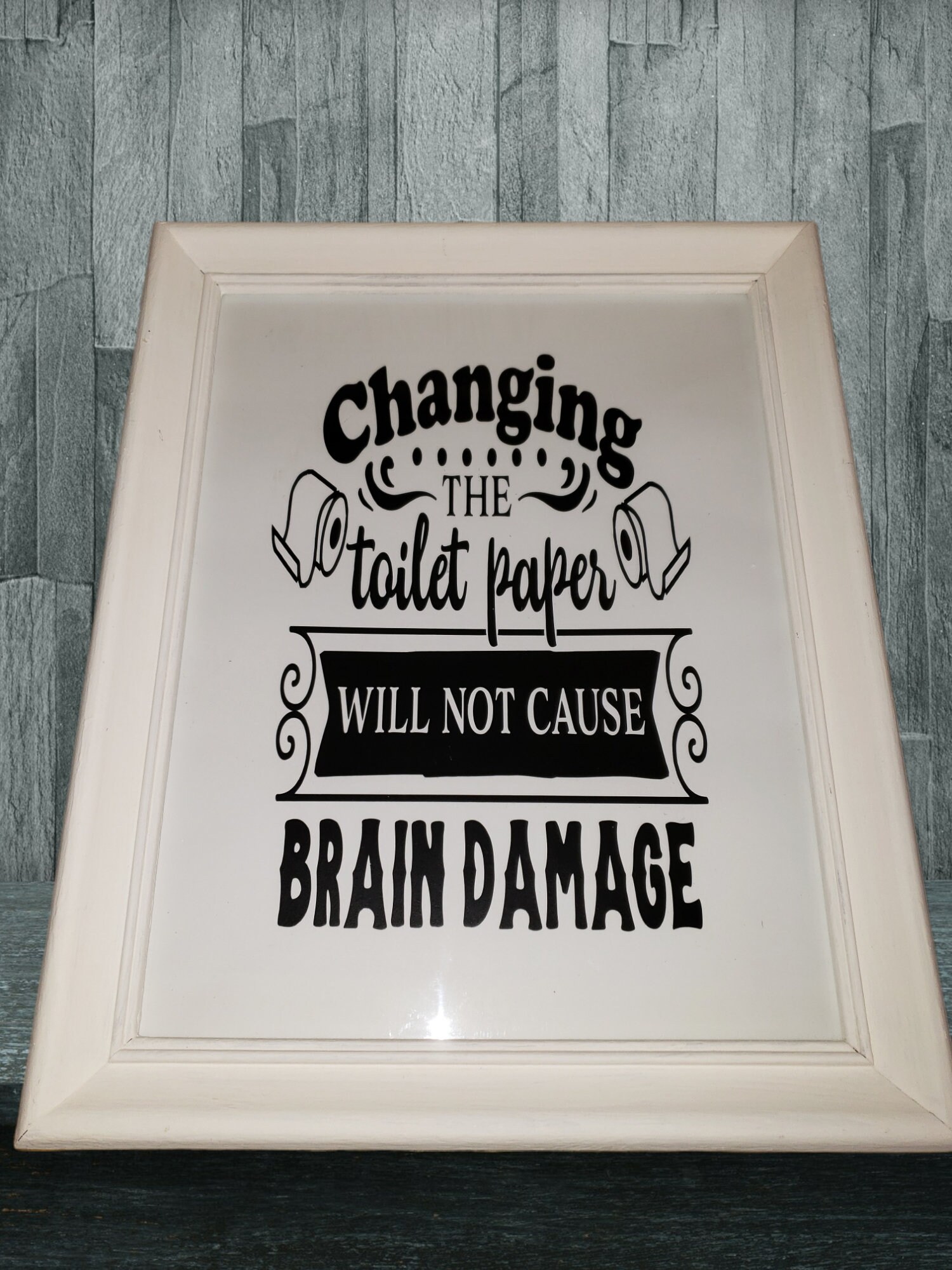 Home Décor Wall Décor Changing Toilet Paper Funny Silly Bathroom Sign ...