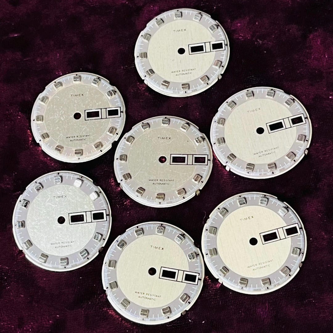 Lot of 7 Vintage Timex Watch Faces (serial Numbers 46850) - Etsy