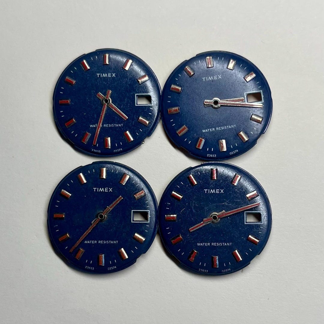 Lot of 4 Timex Watch Faces With Hands 1974 23653 - Etsy