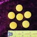 Vintage Yellow Cloth Covered Buttons - Etsy