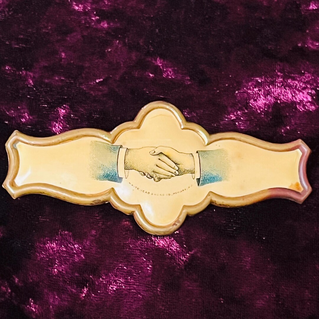 Antique Whitehead & Hoag Co Fraternal Handshake Pin 1893 - Etsy