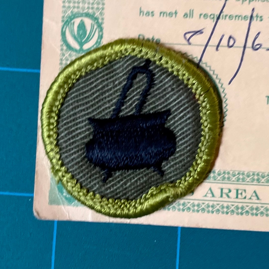 Boy Scouts Cooking Merit Badge With Certificate Vintage 1960s - Etsy