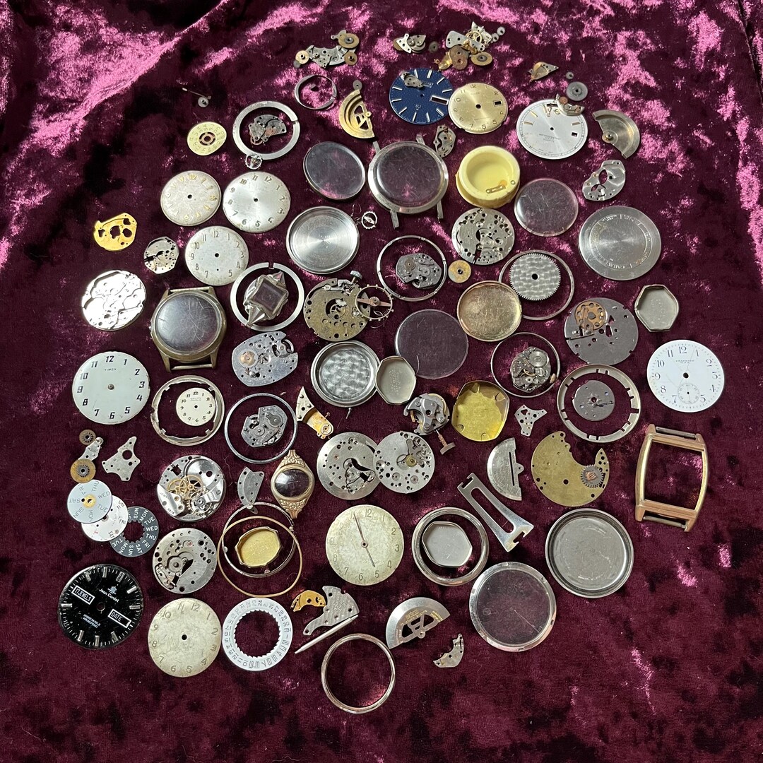 Large Lot of Mixed Vintage and Antique Watch Parts - Etsy