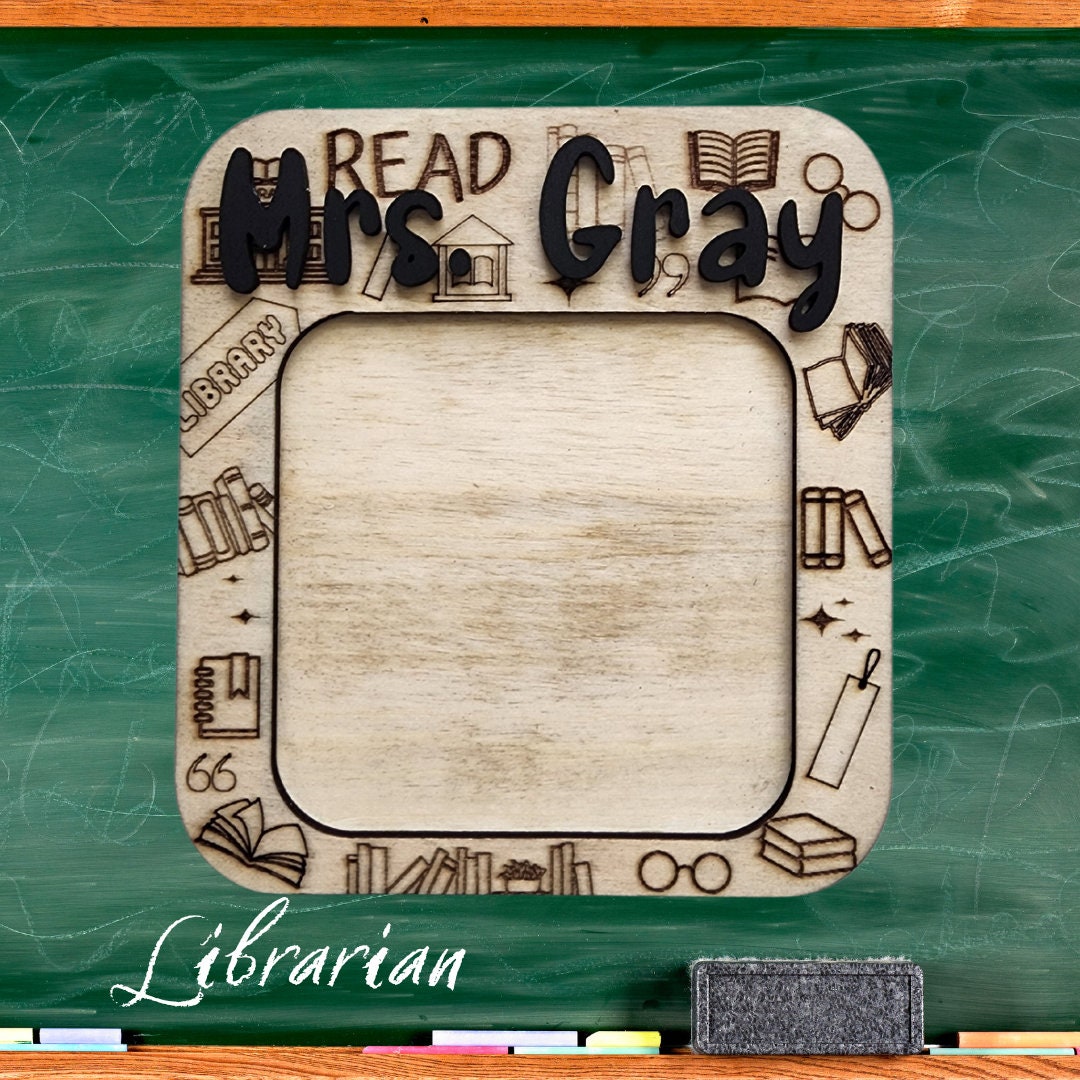 Teacher Sticky Note Themed Wood Holder Teacher Appreciation Teacher ...