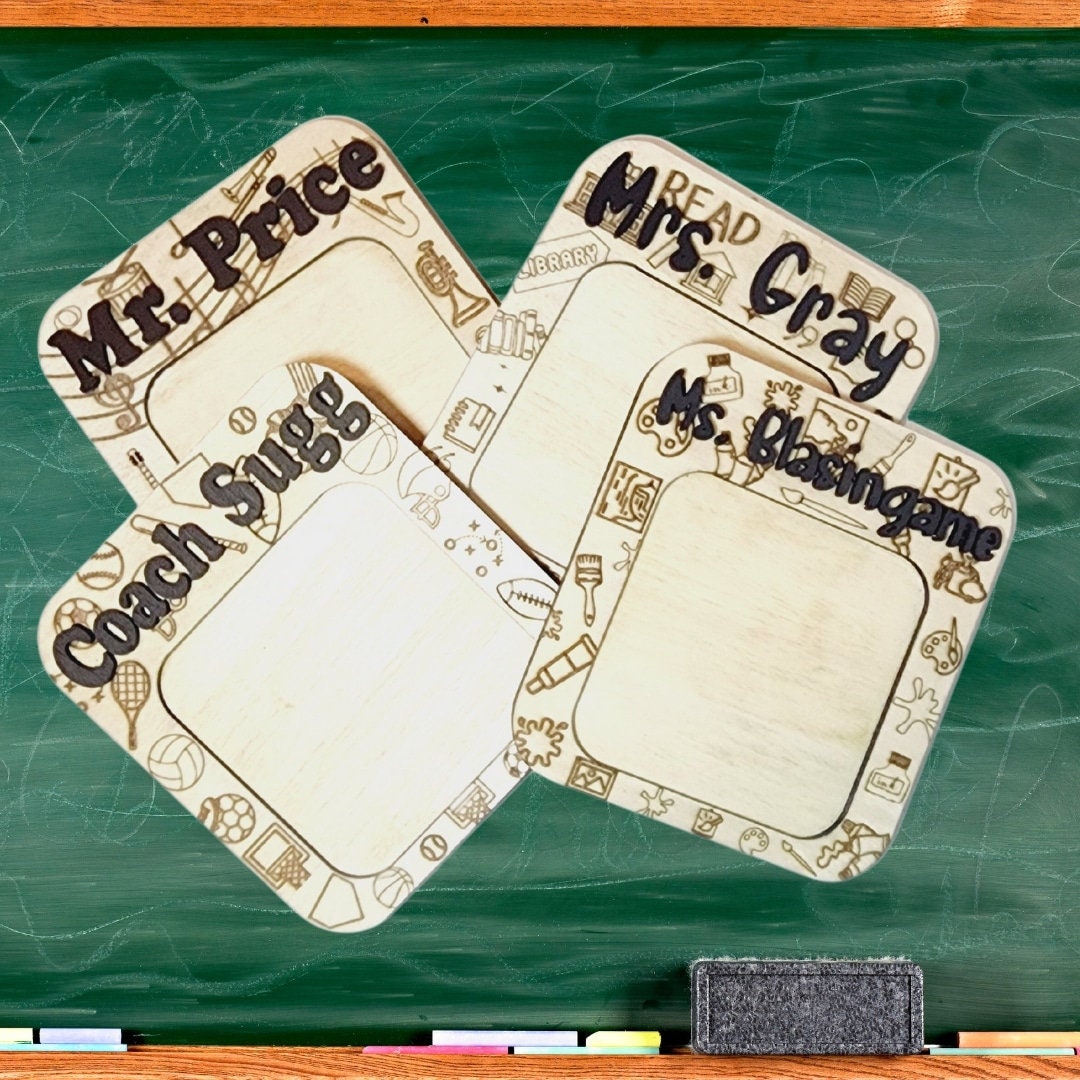 Teacher Sticky Note Themed Wood Holder| Teacher Appreciation| Teacher ...