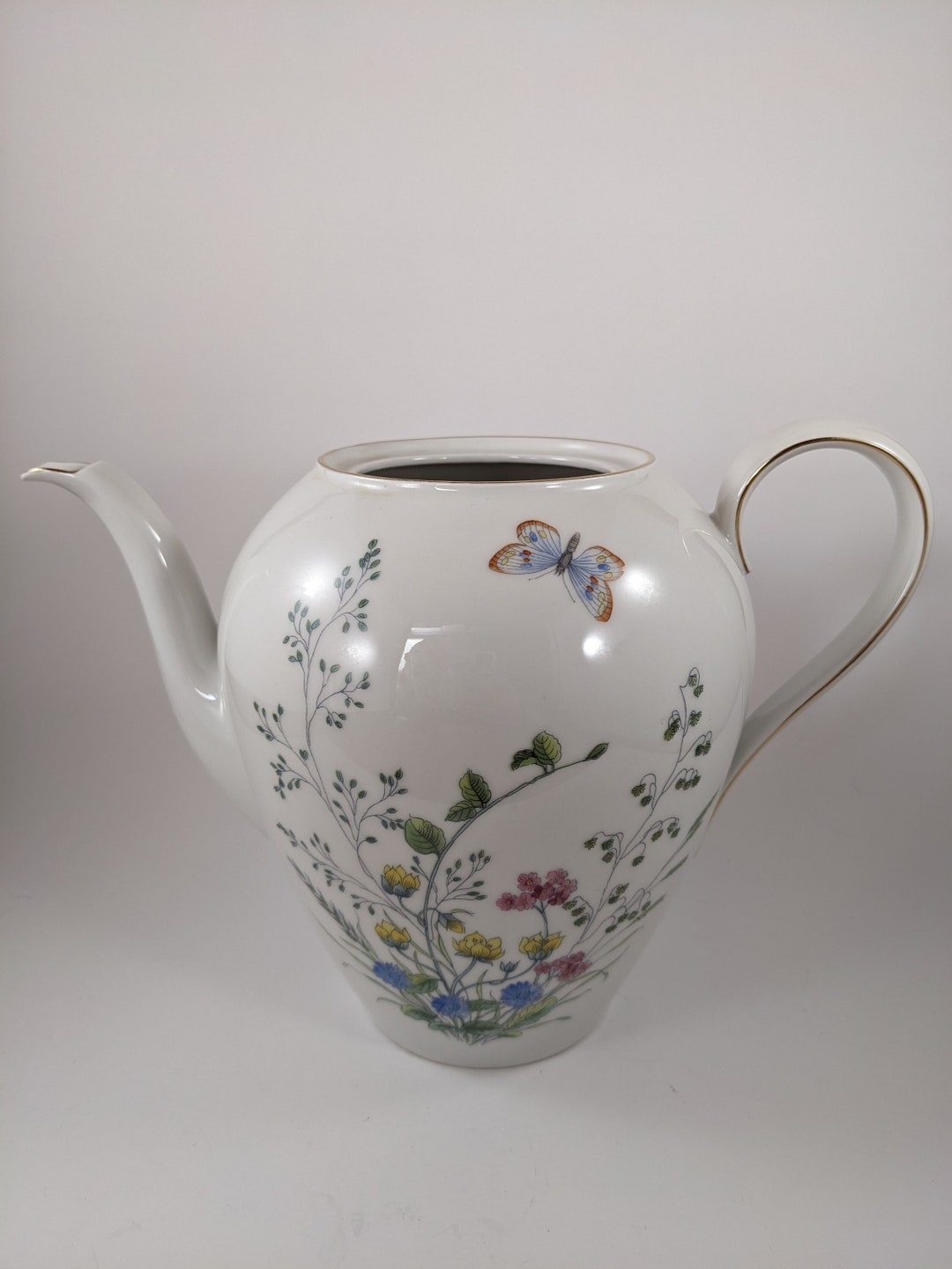 1960s Beautiful Seltmann Weiden Bavaria Flower and Butterfly "liane" 6 ...
