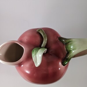 Adorable Fuji Apple Pitcher 8" Tall Beautifully Painted - Excellent ...