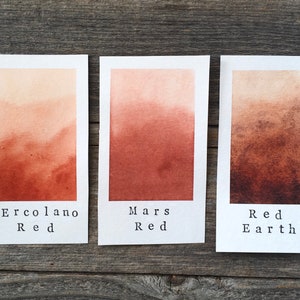Handmade Watercolor - Red Earth - Rusty Red - for Painting, Calligraphy ...