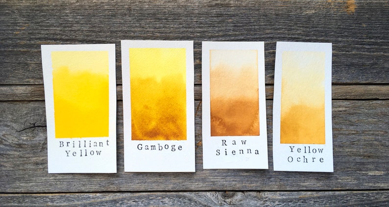 Handmade Watercolor Gamboge for Painting Calligraphy and - Etsy